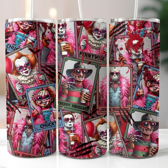 Handmade | Dining | Bougie Pink Horror Movie Characters Diva Tarot Card ...